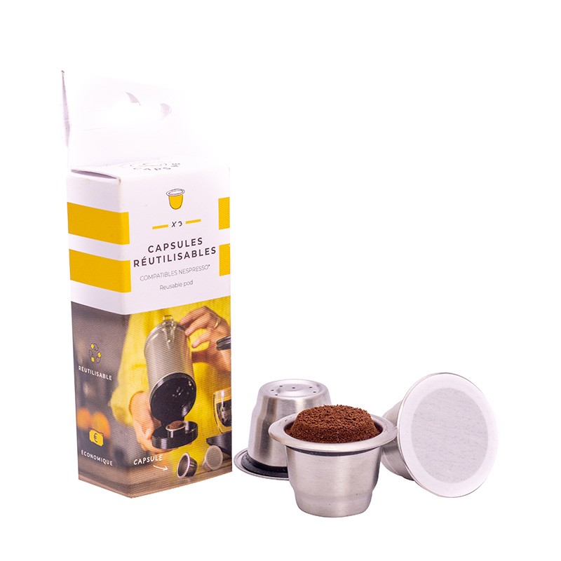 Capsules Cafe Caps Me *3 Reutilisables Nespresso - Electro Depot | Dero